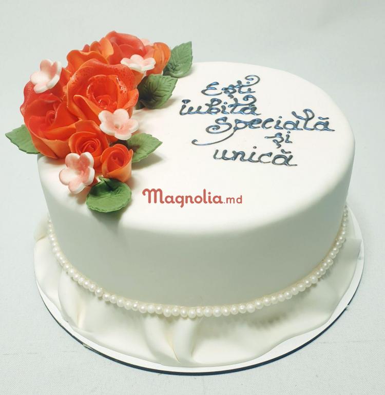Tort pentru mama sau bunica cu flori 78709 | Magnolia.md Comandă Online ...