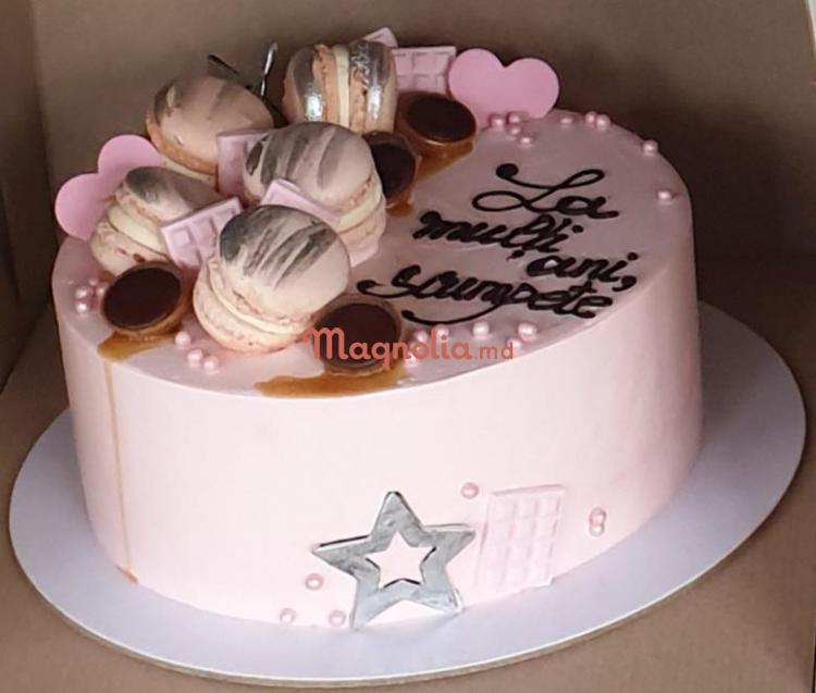 Tort Roz cu Macarons si Toffifee 73632 | Magnolia.md Comandă Online ...